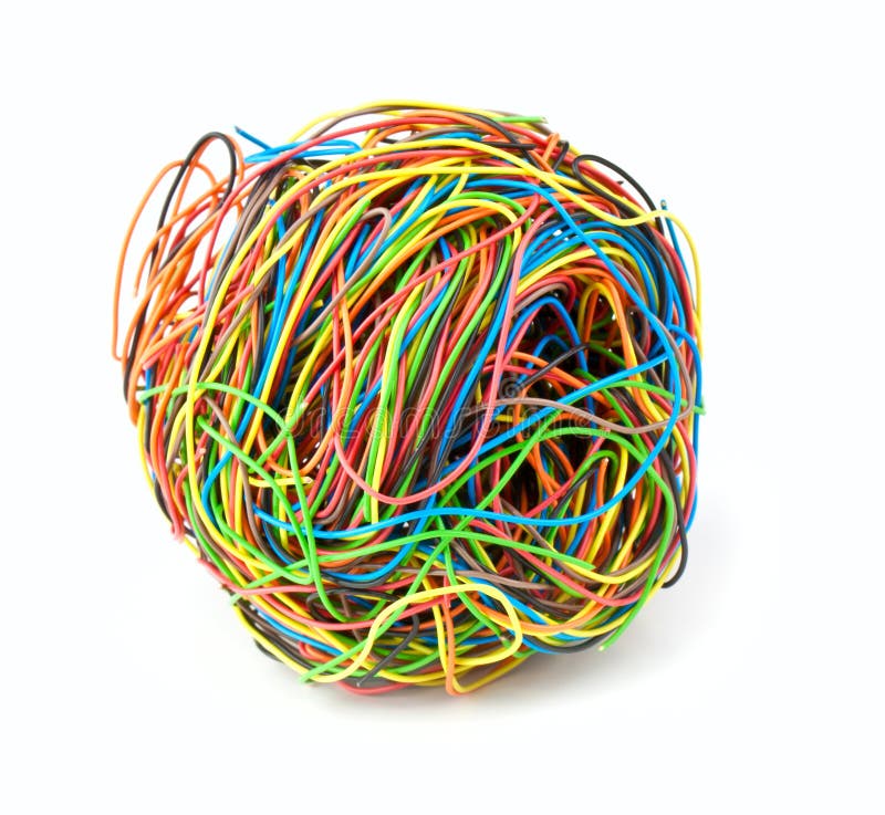 Ball of wire stock photo. Image of colour, conductor - 12438378