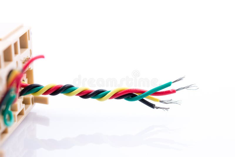 Color Wire Cable Technology Equipment Plastic Network Electric Stock ...