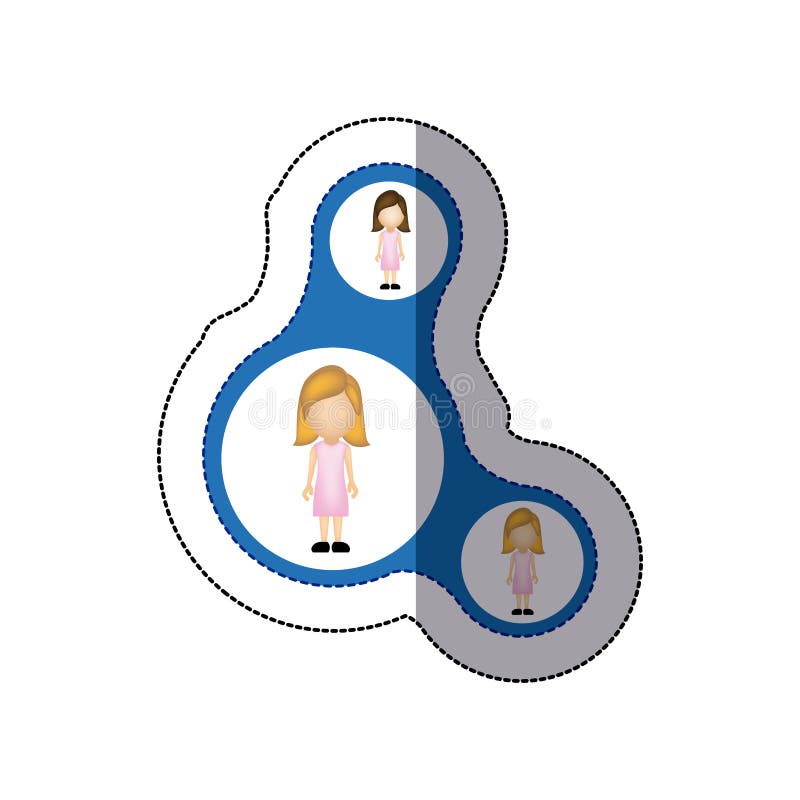 Women Connection - Trending Topics on Social Media Stock Vector ...