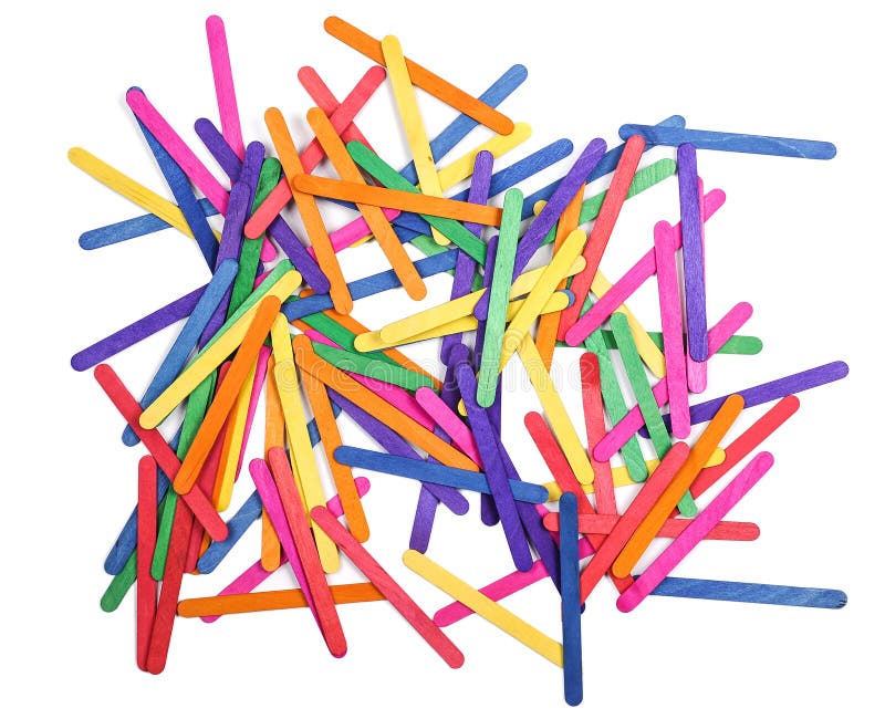 Color Wood Ice-cream Stick Art and Abstract Background Stock Photo ...