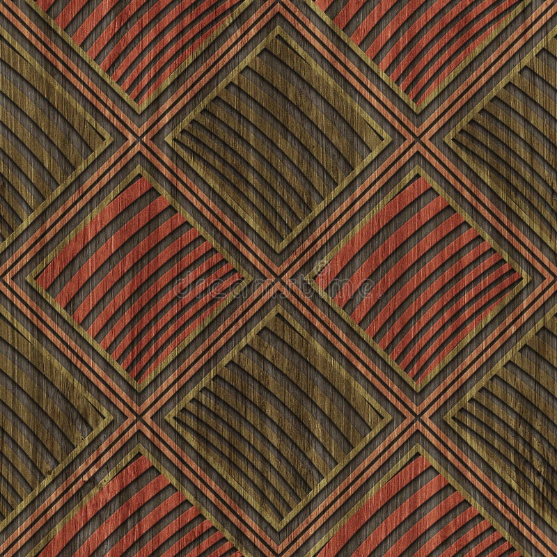 Color Wood Seamless Texture with Wave Pattern, 3d Illustration Stock ...