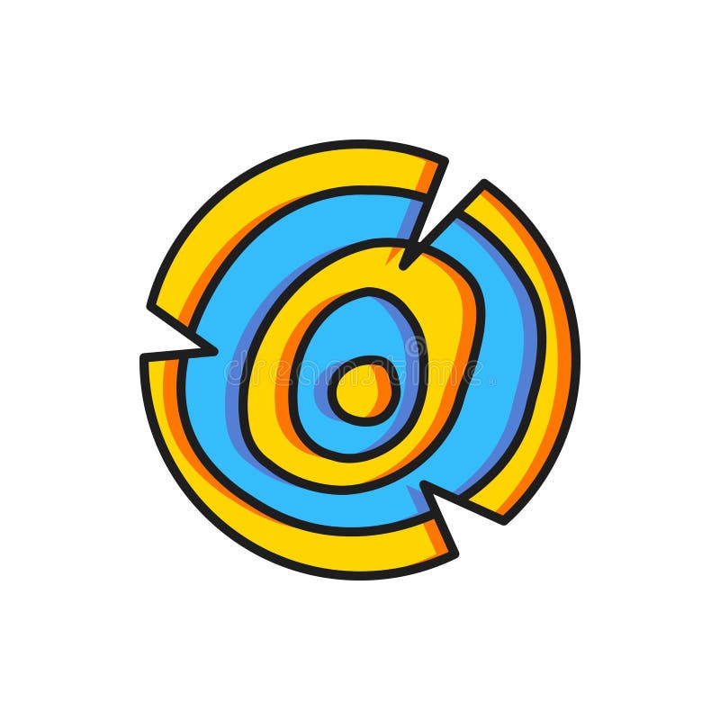 Color Wooden Logs Icon Isolated on White Background. Stack of Firewood ...