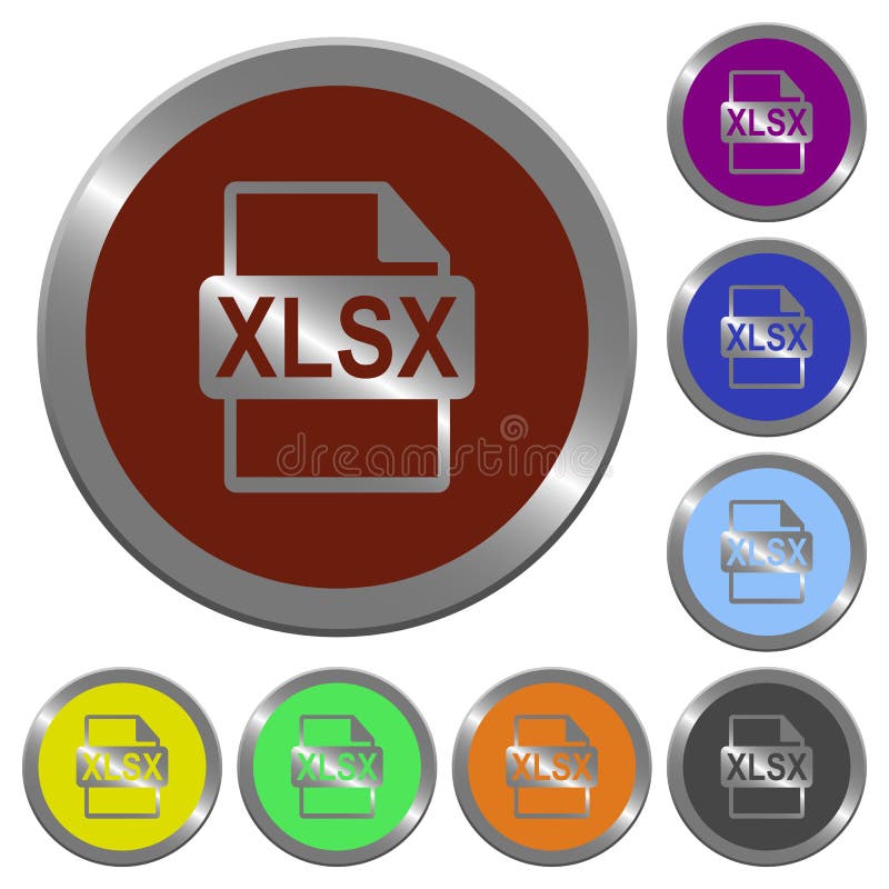 Like Xlsx File Format Buttons Stock Illustrations – 2 Like Xlsx File ...