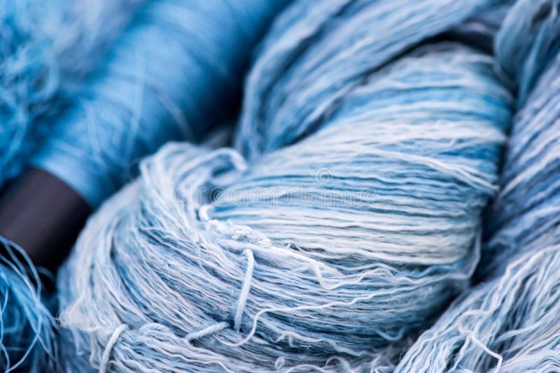 Color Yarn from Cotton Flower on Nature Surface Stock Photo - Image of ...