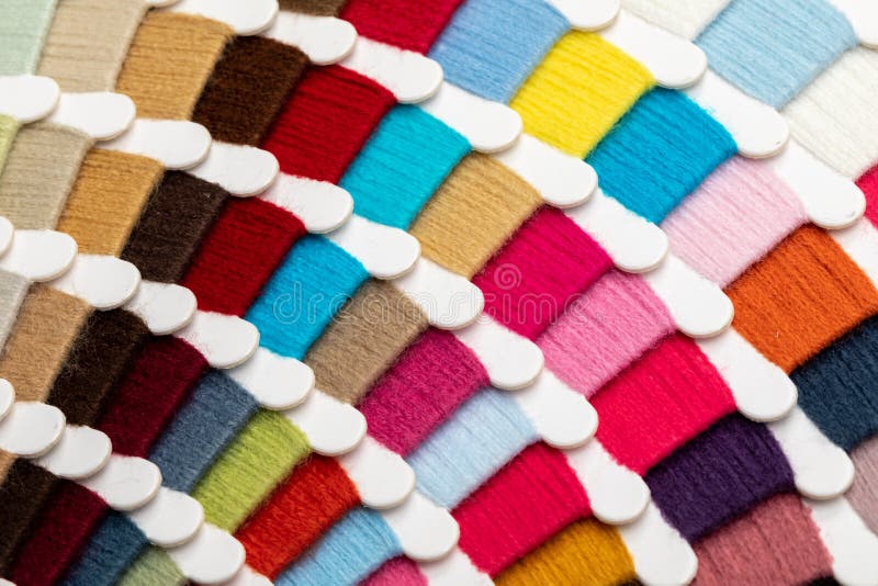 Thread color palette card stock image. Image of designer - 214384907