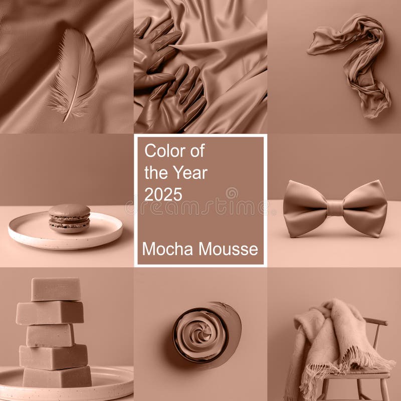 Color of the Year 2025 Theme Featuring Mocha Mousse in Fashion and ...