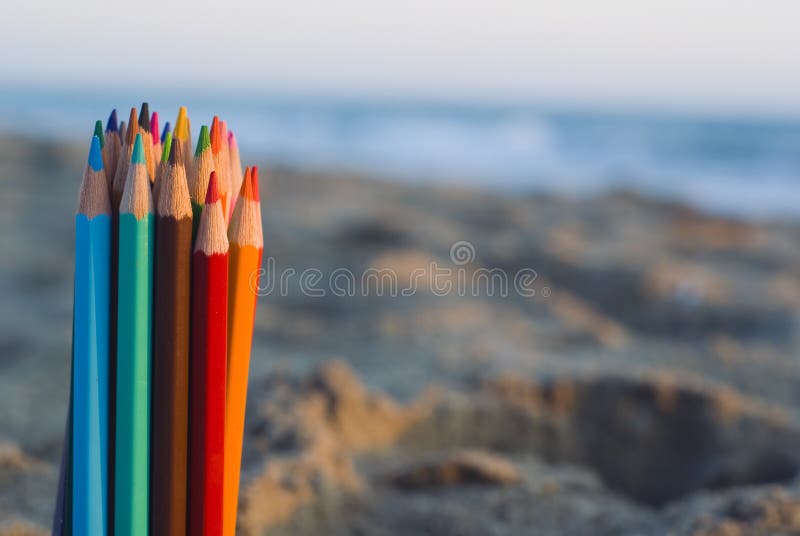 Color your summer!! stock image. Image of paint, orange - 2745129