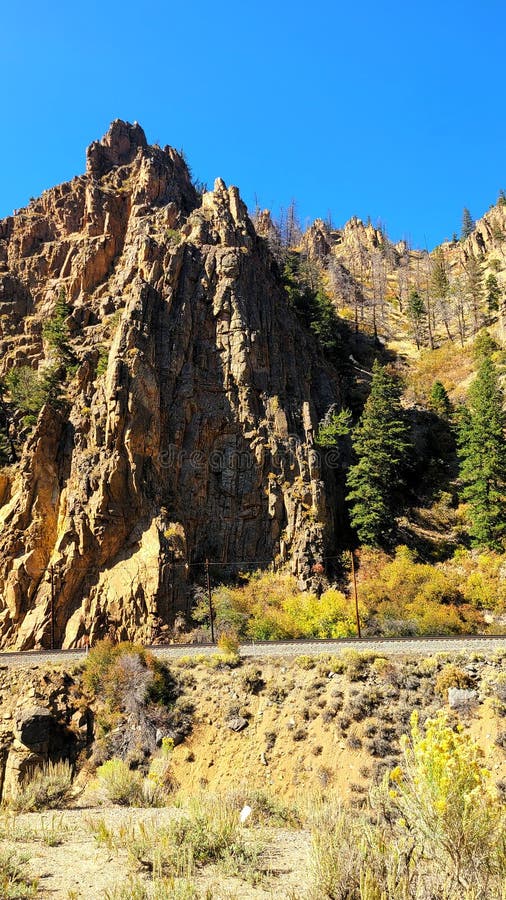 Colorado Cliffside Scenic View Stock Image - Image of view, rock: 232131063
