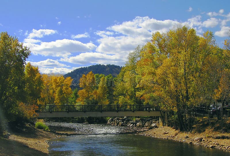 Colorado Fall River Scene stock photo. Image of outdoor - 1859248