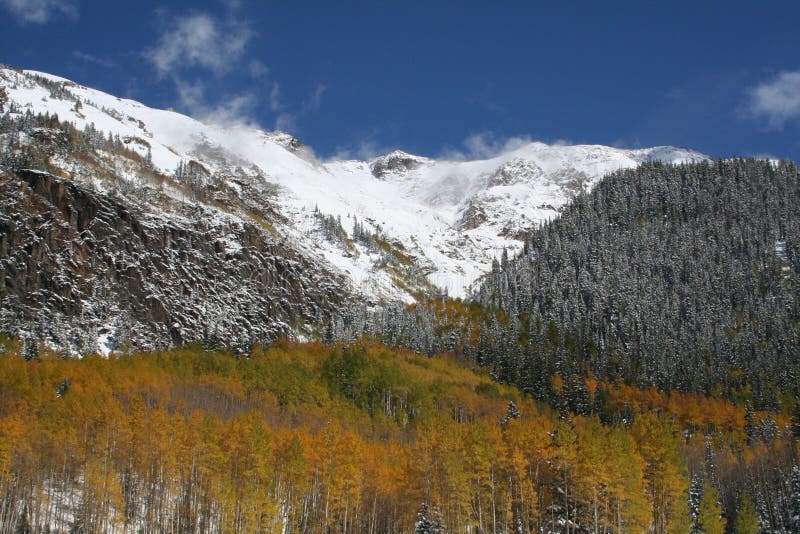 Colorado fall time stock photo. Image of clouds, leaves - 20868246