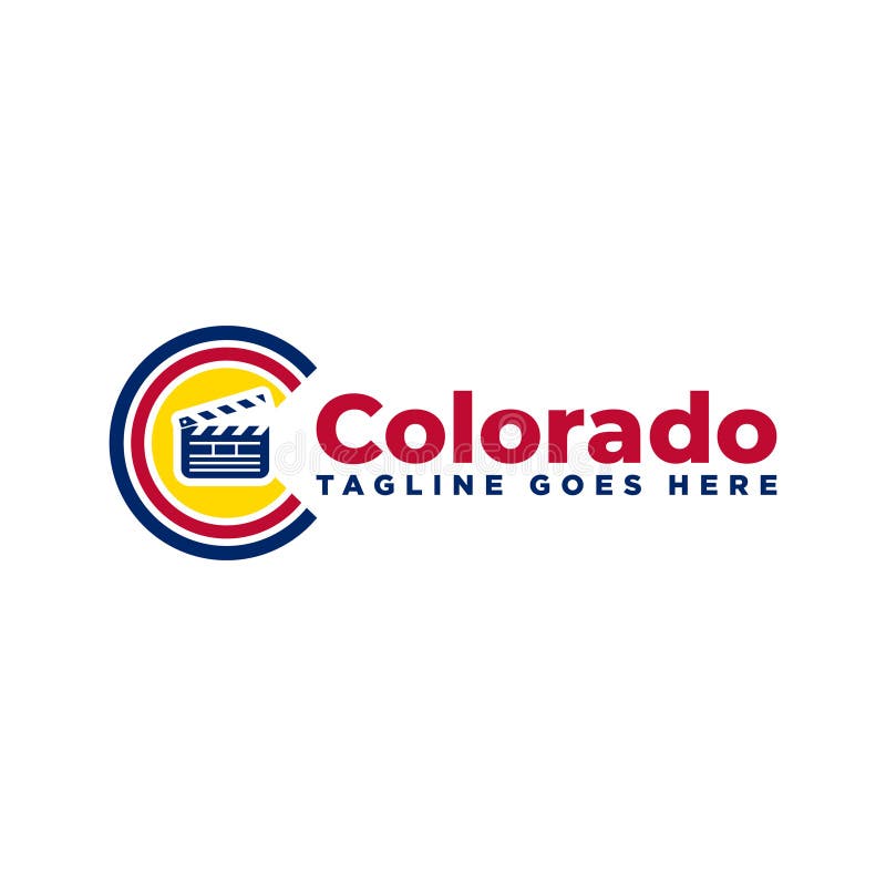 Colorado film school logo stock vector. Illustration of logo - 336561594