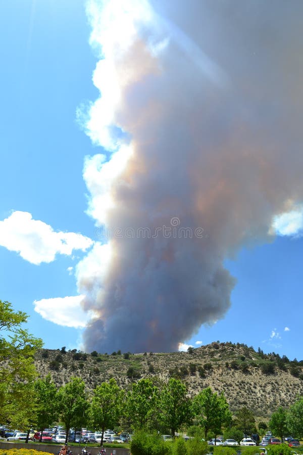 Colorado Springs Fire Plume Stock Photo - Image of colorado, fire ...