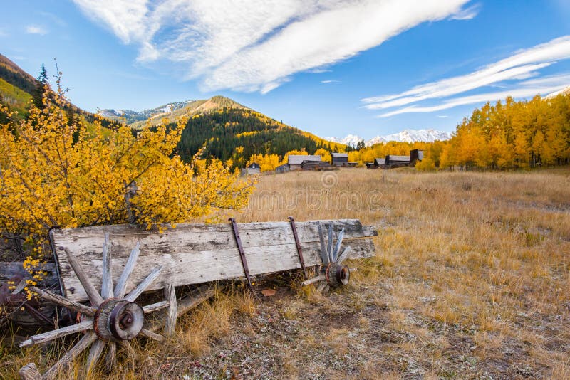 Ashcroft Ghost Town, Colorado Stock Photo - Image of including, fall ...