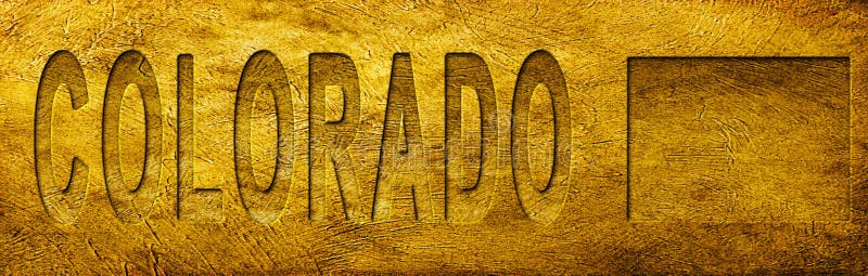Colorado Grunge Gold Texture Stock Illustration - Illustration of ...