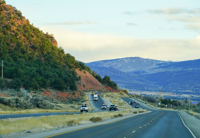 Colorado highway landscape stock photo. Image of canyon - 105499946