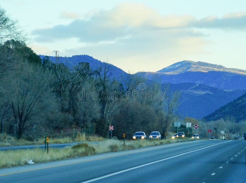 Colorado highway landscape editorial photo. Image of green - 105639411