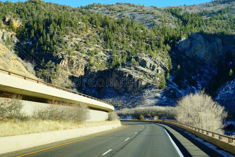 Colorado highway landscape stock photo. Image of glenwood - 107711210