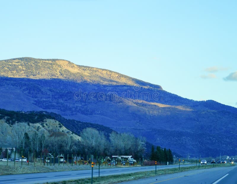 Colorado highway landscape stock image. Image of high - 105639653
