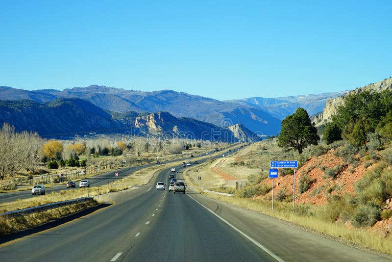 Colorado highway landscape editorial image. Image of interstate - 107710950