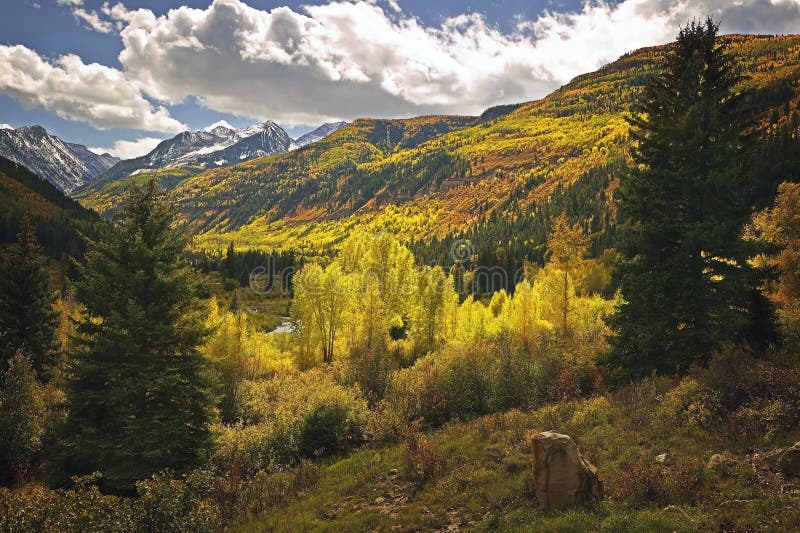 Colorado Fall River Scene stock photo. Image of outdoor - 1859248