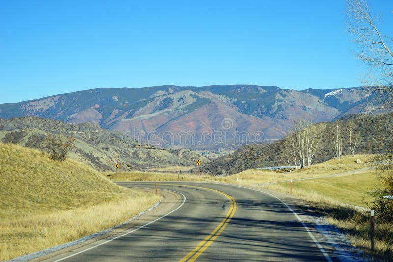 Colorado mountain road stock photo. Image of butte, environment - 107710592