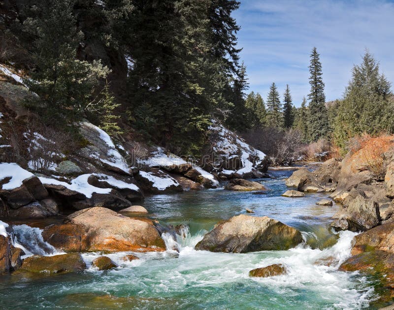 Colorado Mountain Stream stock image. Image of yellow - 13670231