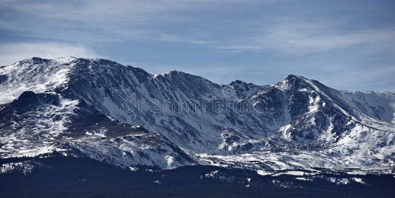 Colorado Mountains in Snow stock photo. Image of panorama - 35500840