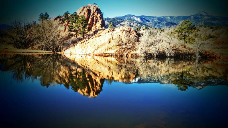 Colorado Reflections stock photo. Image of colorado - 130840212