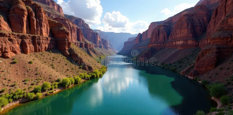 Colorado River Carving Deep Grand Canyon Chasm, River, Formation, Image ...
