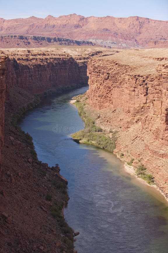 Colorado River Gorge, Flowing through the Desert. Stock Photo - Image ...