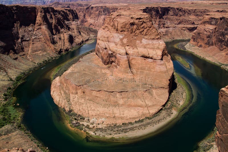 Colorado River Horse Shoe Bend Stock Photo - Image of land, beauty ...