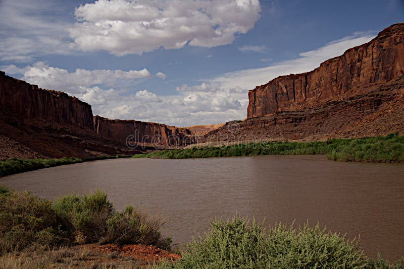 Colorado River from Potash Road Stock Image - Image of scenic, erosion ...