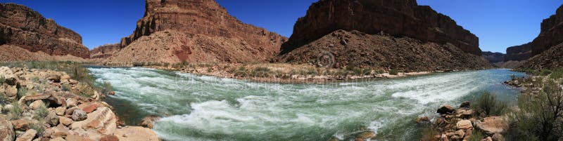 Colorado River at Yuma, Arizona Stock Photo - Image of terrain, farm ...