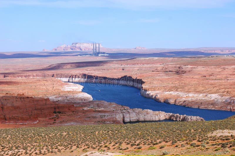 Colorado River and Red Rocks. Stock Photo - Image of warm, terrain ...