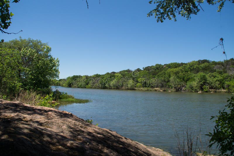 Colorado river, Texas stock photo. Image of beauty, hill - 149388222