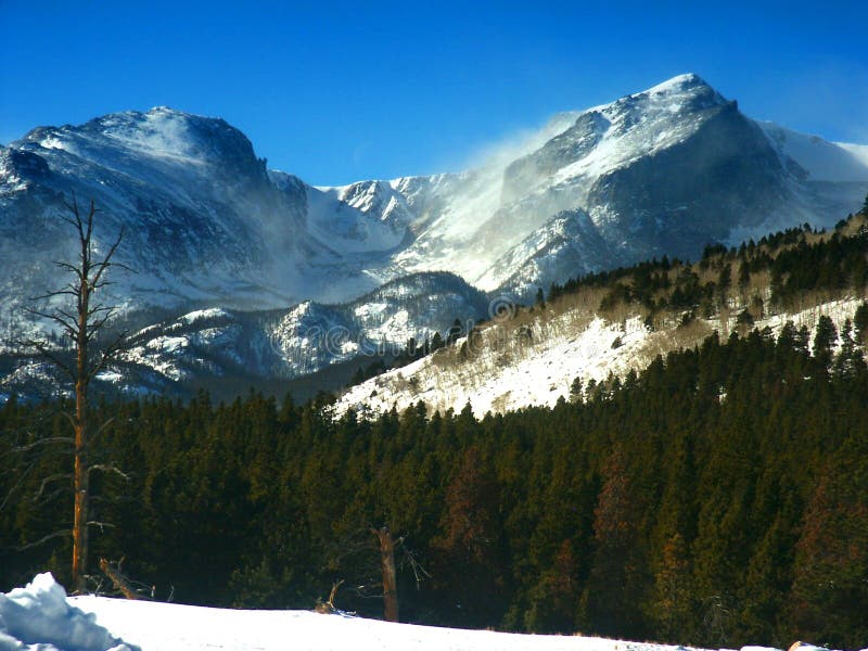 Colorado Rockies in Winter stock photo. Image of hills - 8925364
