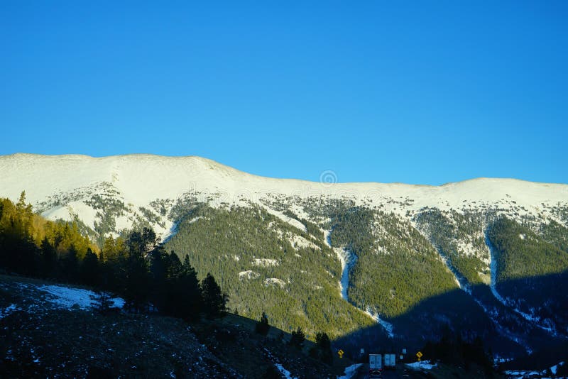 Colorado snow mountain stock image. Image of country - 107750475