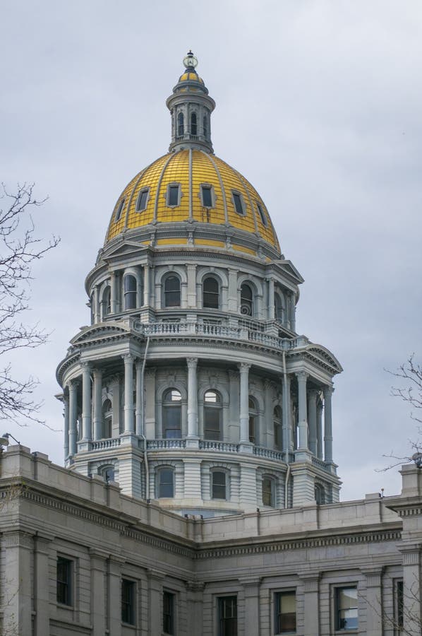 Front Of The Colorado Capital Building Stock Photo - Image of buildings ...