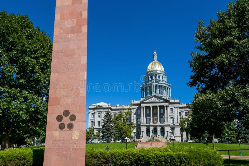 Colorado State Capitol Building Stock Image - Image of capital, mile ...