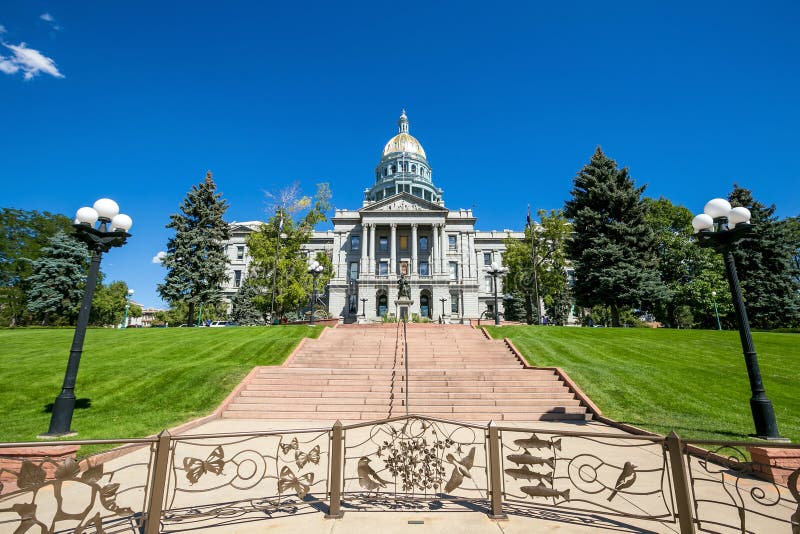 Colorado State Capitol Building Stock Image - Image of colfax, mile ...