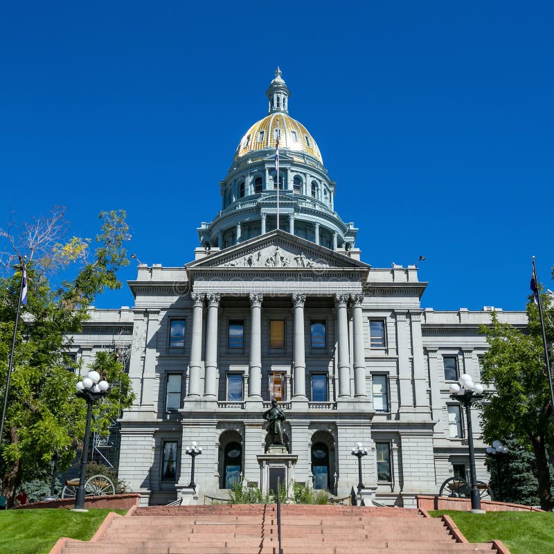 Colorado State Capitol Building Stock Photo - Image of mile, colfax ...
