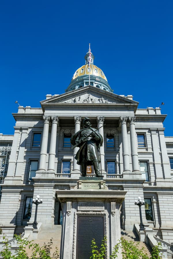Colorado State Capitol Building Stock Image - Image of mile, avenue ...