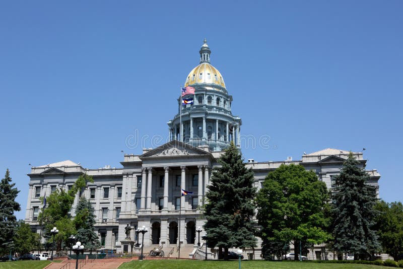 Colorado State Capitol Building Stock Photo - Image of dome, building ...