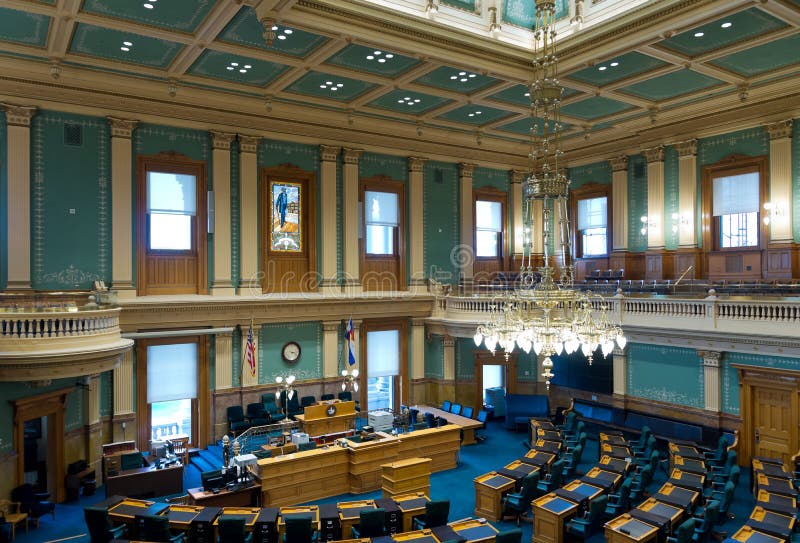 Colorado State Capitol House Chamber Stock Photo - Image of politics ...