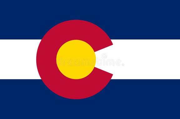 Colorado State Flag Vector Illustration. Stock Vector - Illustration of ...