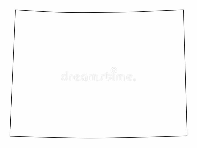 Colorado State map stock vector. Illustration of isolated - 251790541