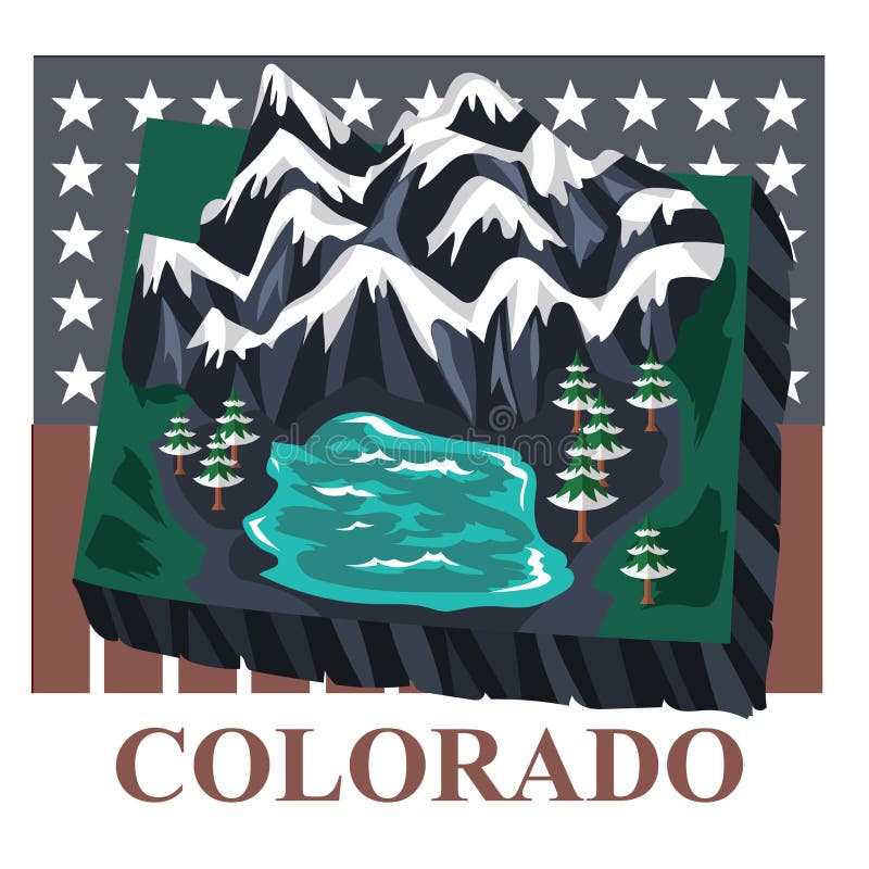 Colorado State Map Stock Illustrations – 5,695 Colorado State Map Stock ...