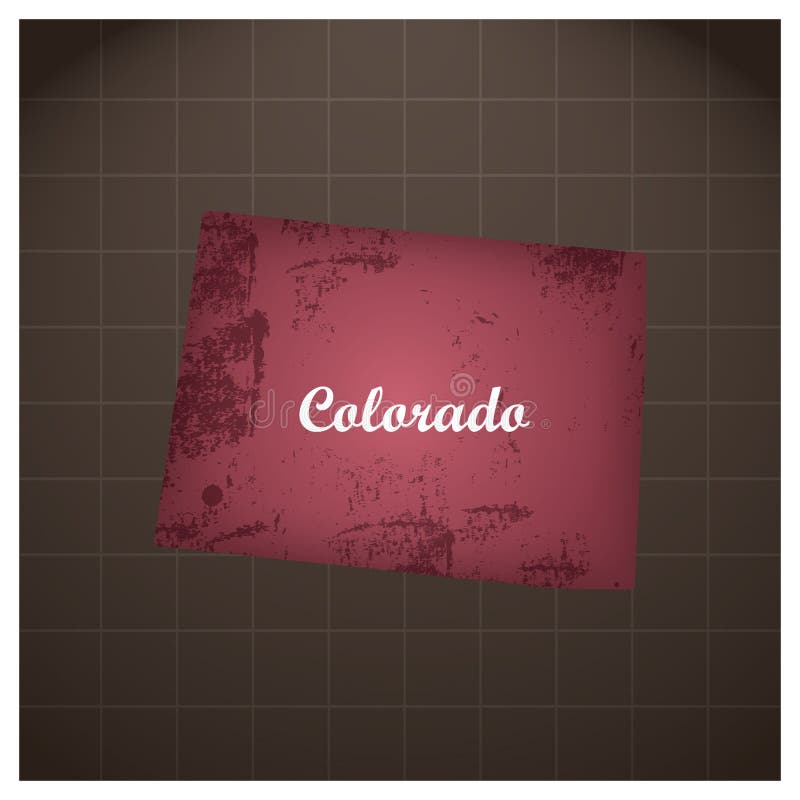 Colorado State Map. Vector Illustration Decorative Design Stock Vector ...