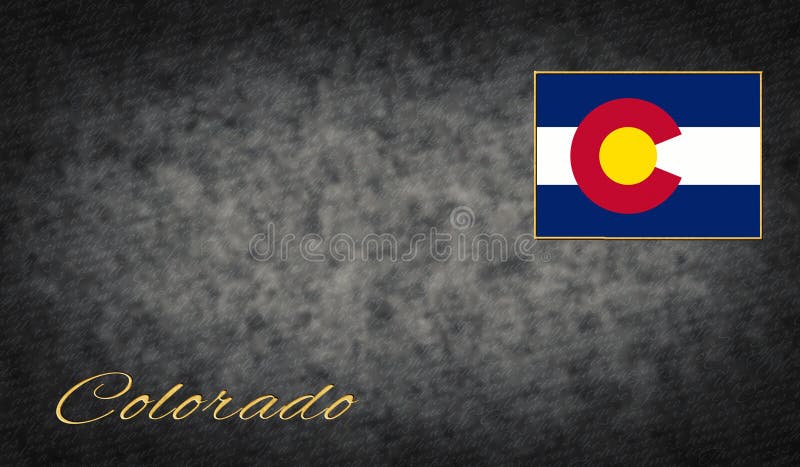 Colorado Symbols, Map of Colorado Stock Image - Image of history ...