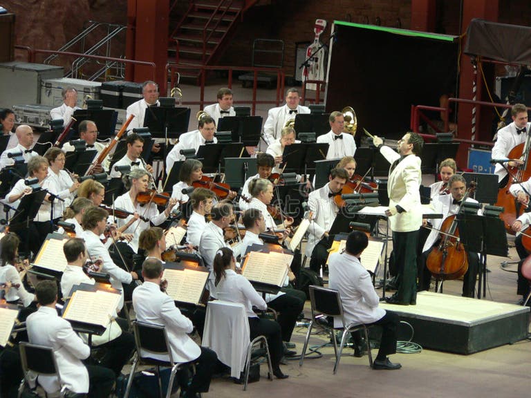 Colorado Symphony Orchestra at Red Rocks Editorial Stock Photo - Image ...
